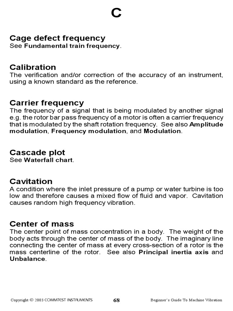 Cage Defect Frequency: Modulation, Frequency Modulation, and Modulation ...