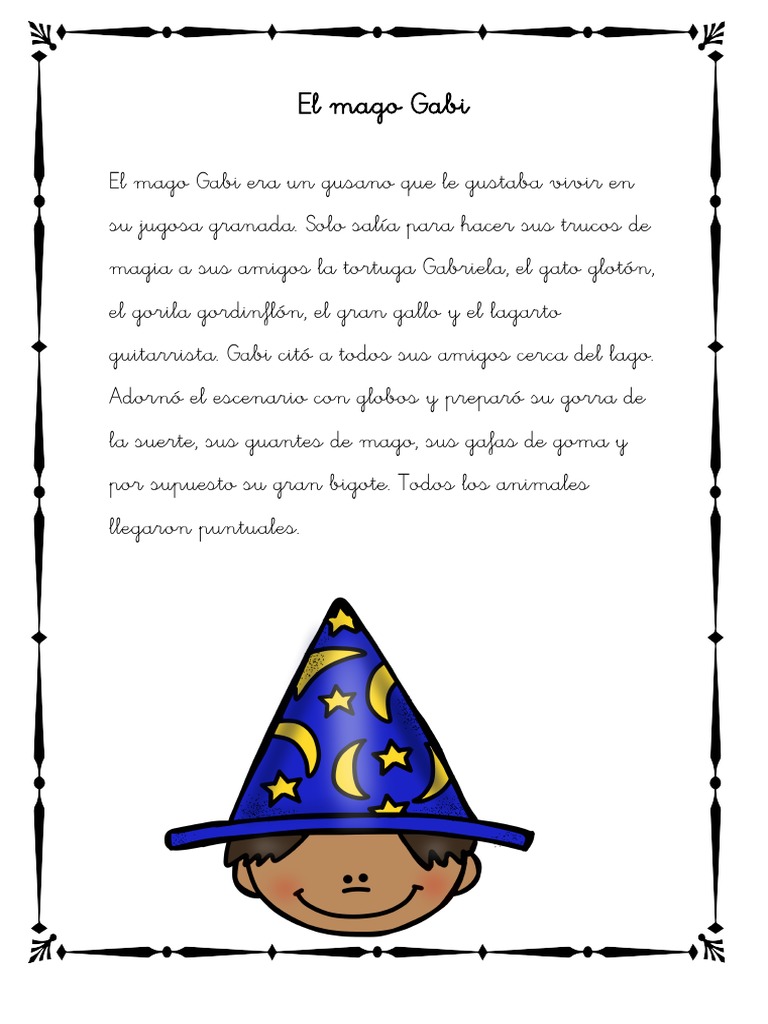 Cuentos Con Fonemas La Letra "G"EL MAGO GABI PDF | PDF
