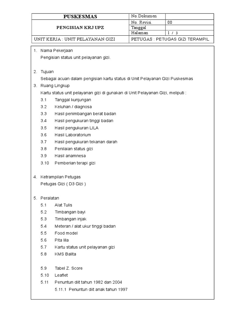 09 Pengisian Kartu Status Upz | PDF