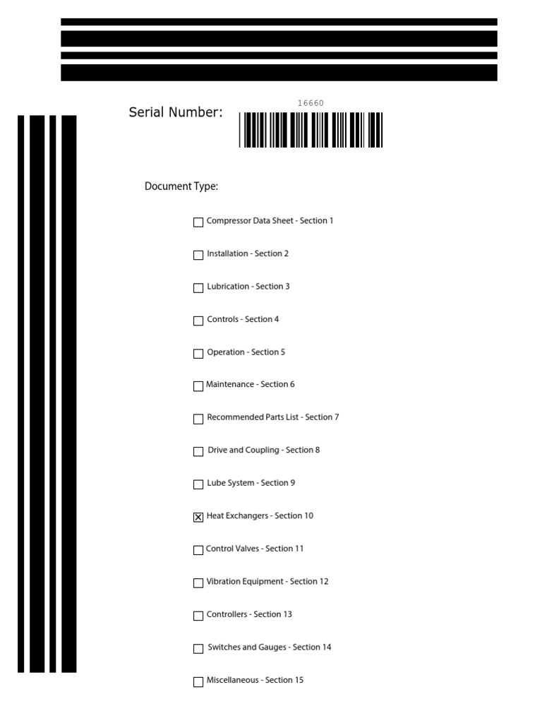 Serial Number:: Document Type | PDF | Heat Exchanger | Pipe (Fluid ...