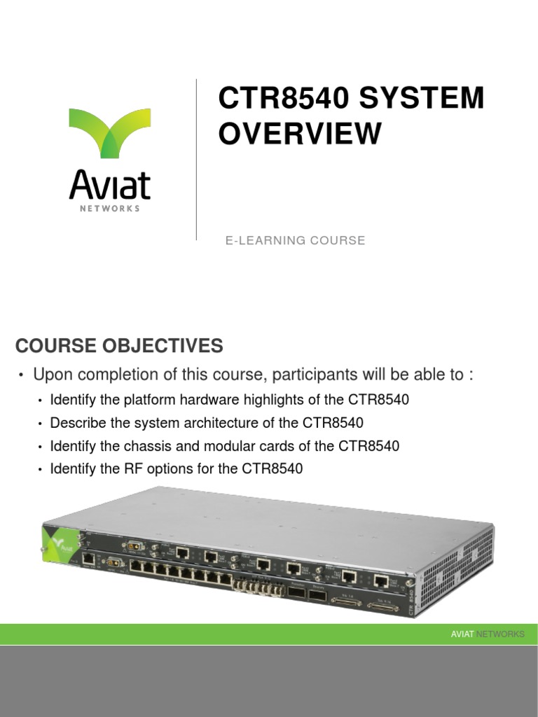 CTR System Overview E Learning Module 1 PDF | PDF | Network Switch ...