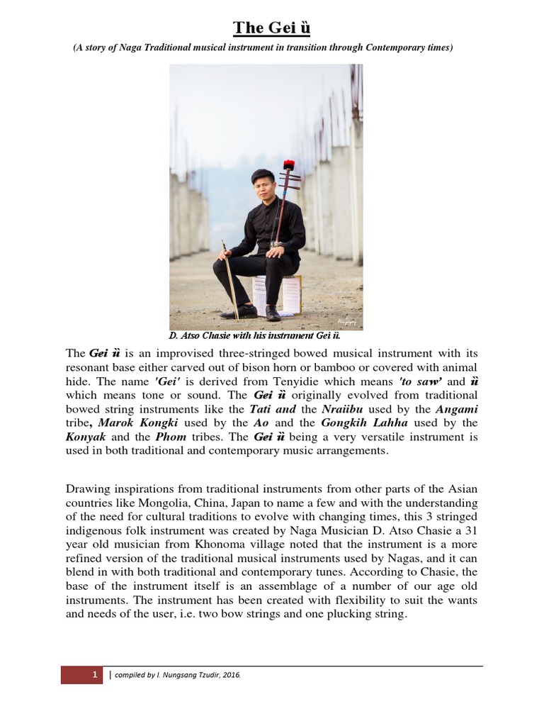 Naga Musical Instrument by Atso Chasie | PDF | String Instruments ...