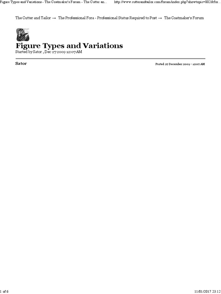 Figure Types in Garment Making | PDF | Internet Forum | Social Media