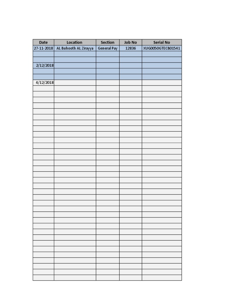 Log Sheet | PDF