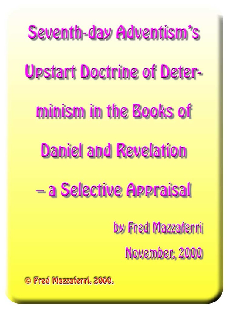 Understanding The Sanctuary | PDF | Seventh Day Adventist Church | Prophecy