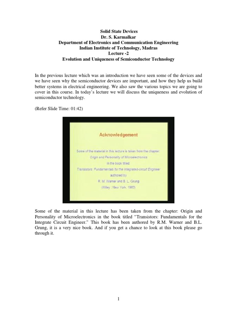 Lec2 Pdf Pdf Transistor Integrated Circuit