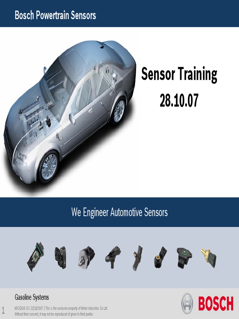 Sensor Training PDF | PDF | Sensor | Throttle