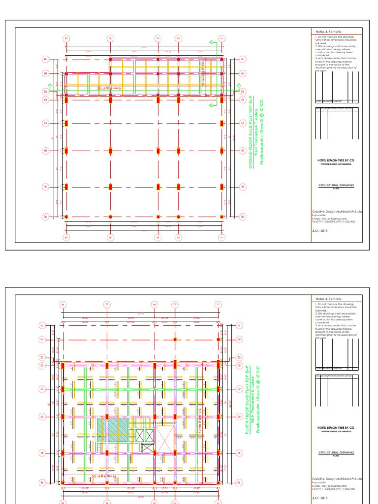 Layout 5.2-Slab Plan Top Bar | PDF | Buildings And Structures | Culture ...