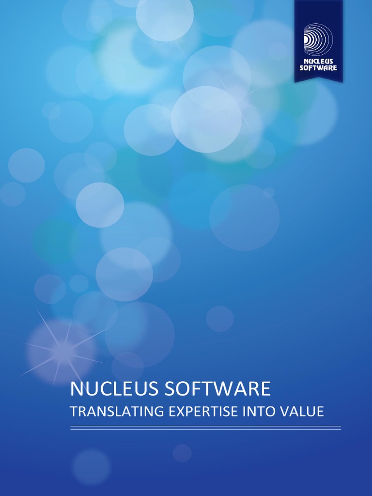 Nucleus Software: Translating Expertise Into Value | PDF | Banks ...