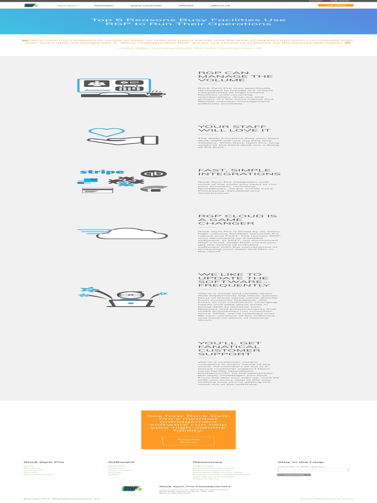 Rock Gym Pro Software - Why RGP | PDF | Computing | Business