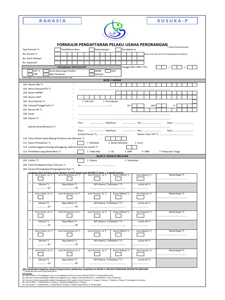 Formulir KUSUKA Ver 1.1 | PDF