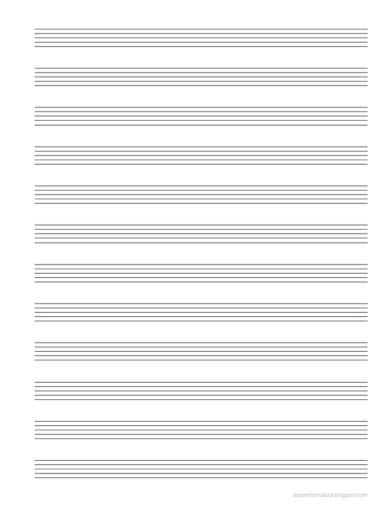 12 Pentagramas en A4 IMPRIMIR | PDF