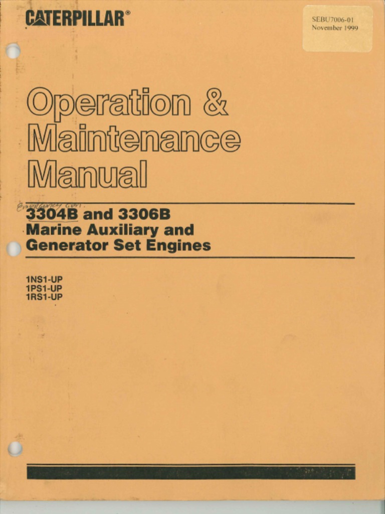 3304B-Emergency Generator-Operation Manual PDF | PDF