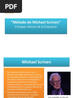 Modelo de Evaluación de Michael Scriven | PDF | Evaluación | Conocimiento