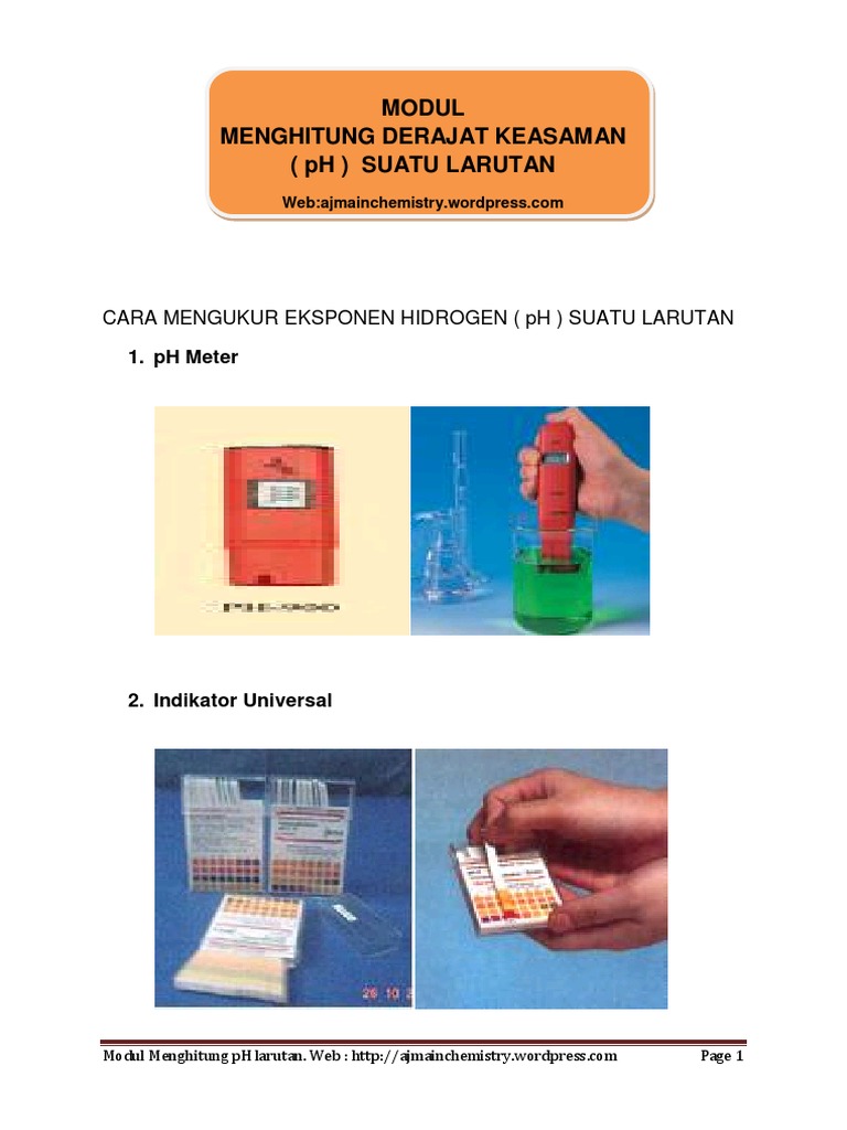 Modul PH Larutan | PDF