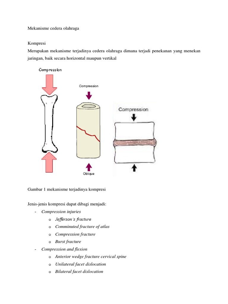 Mekanisme Cedera Olahraga | PDF