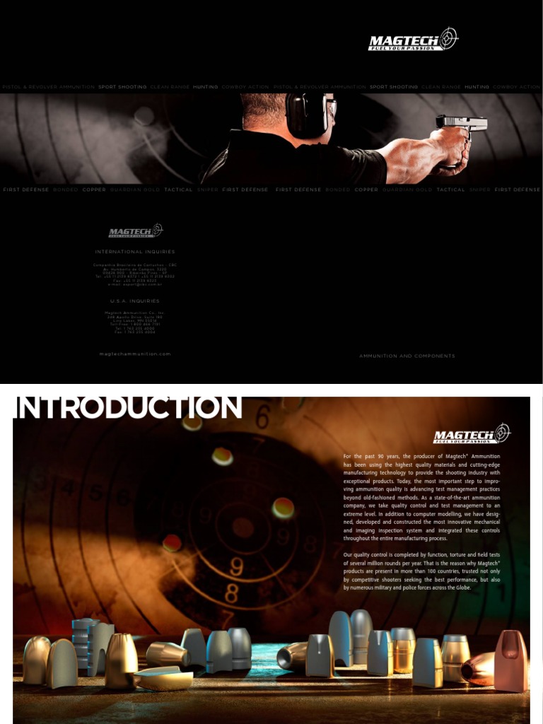 Mag Tech Catalogue | PDF | Bullet | Cartridge (Firearms)