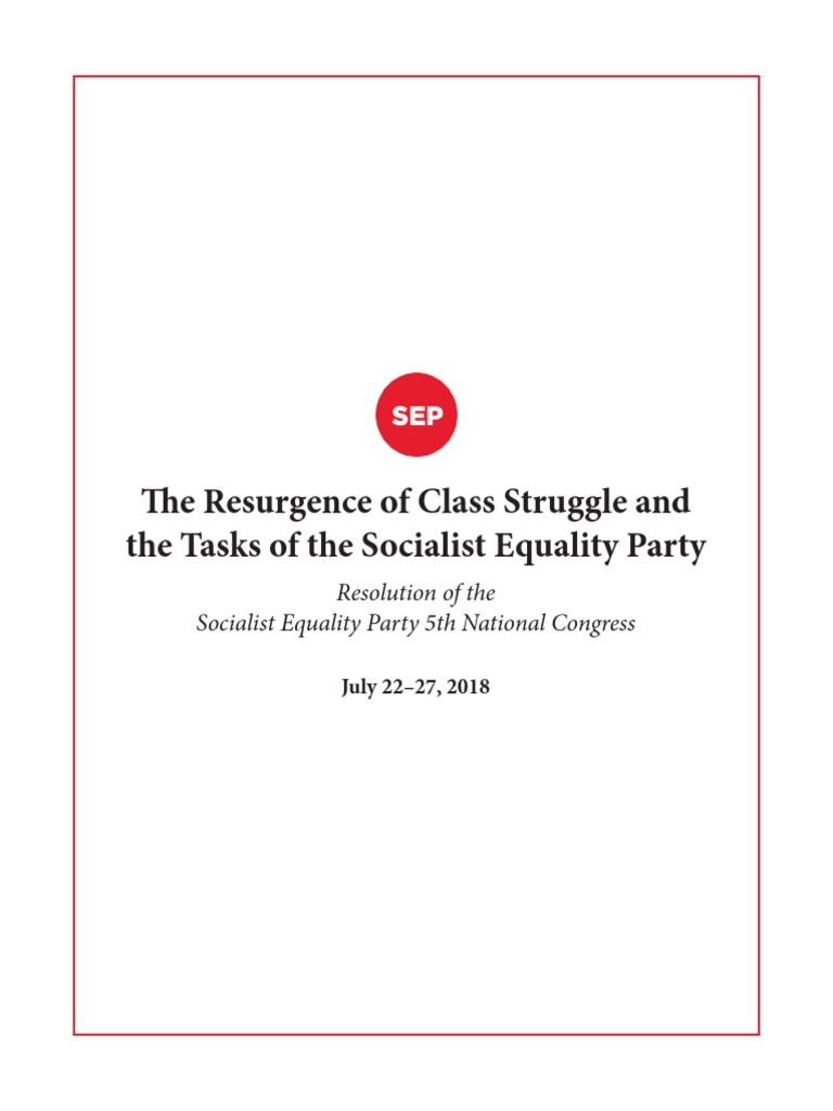 Sep 5th Congress Resolution | PDF | Socialism | Capitalism