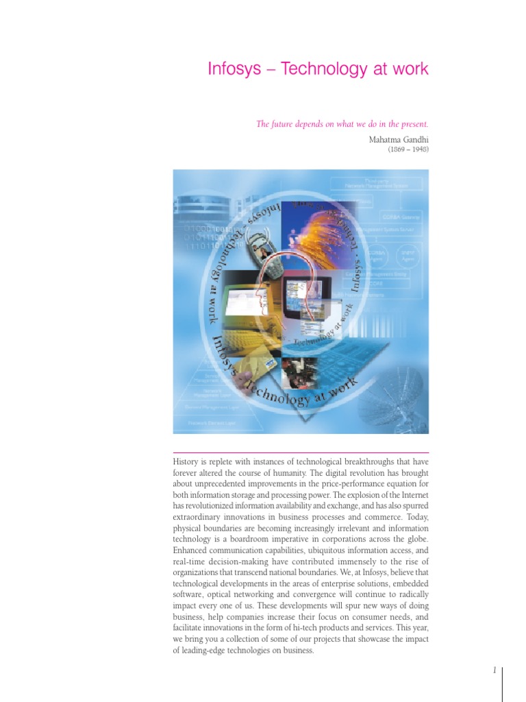 Infosys AR 01 PDF | PDF | Financial Statement | Voice Over Ip