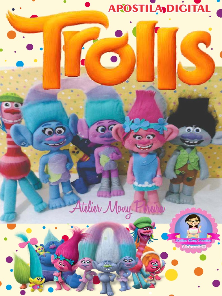 Trolls PDF | Download grátis PDF | Chapéu | Roupas
