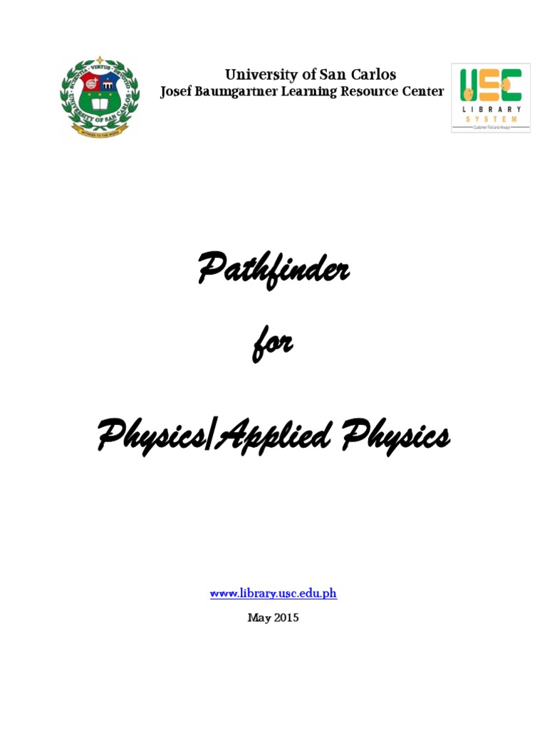 Pathfinder For Physics/Applied Physics: University of San Carlos | PDF ...