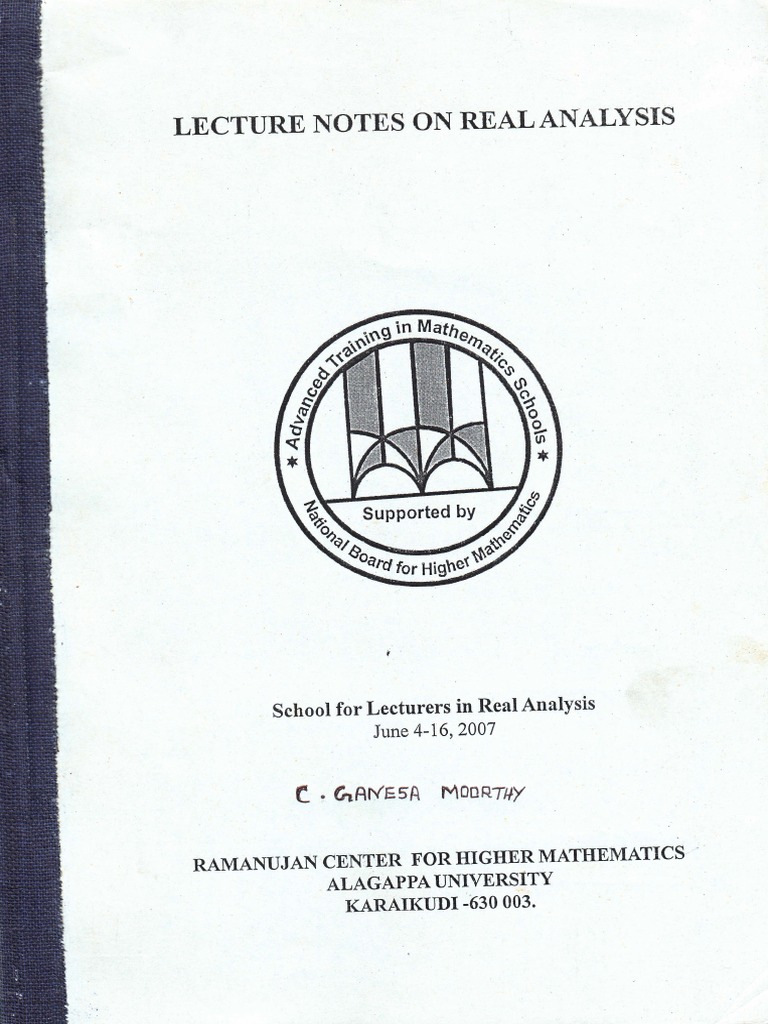 Real Analysis | PDF | Mathematical Objects | Numbers