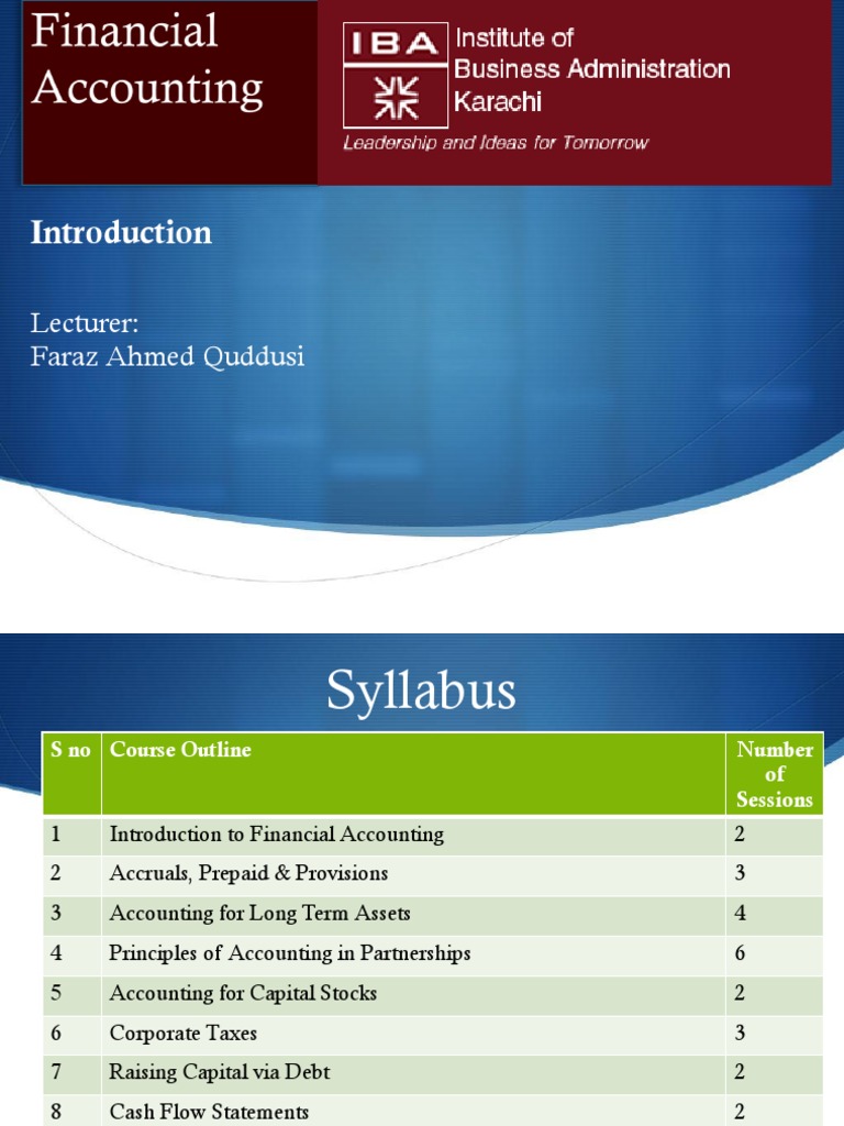 Introduction to Financial Accounting | PDF | Debits And Credits | Expense