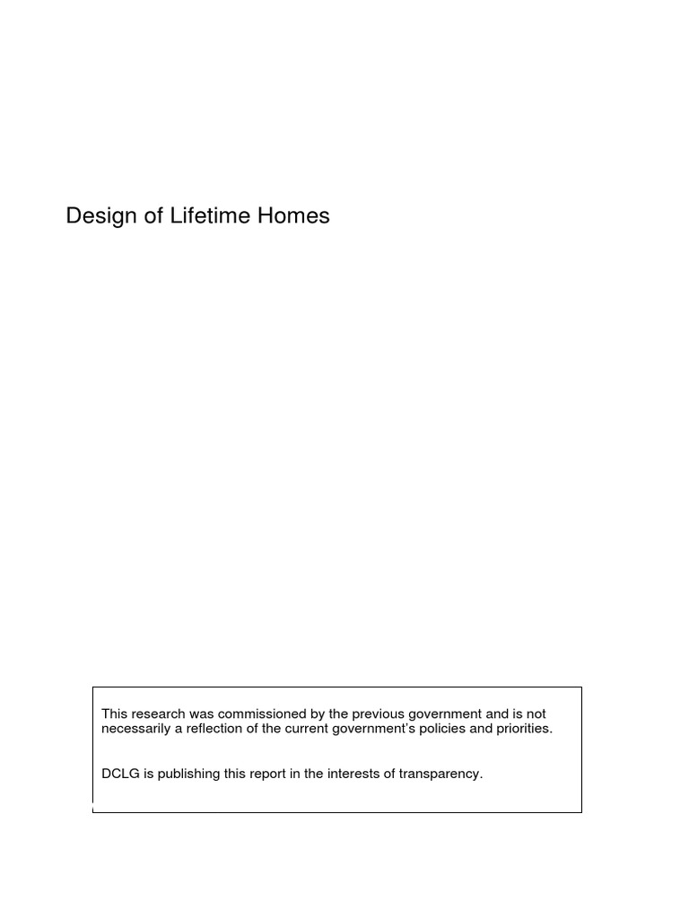 Design of Lifetime Homes PDF | PDF | Bedroom | Architect