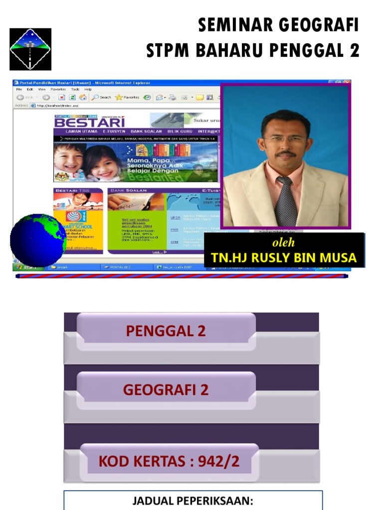 Seminar Geo STPM (Sem 2) | PDF