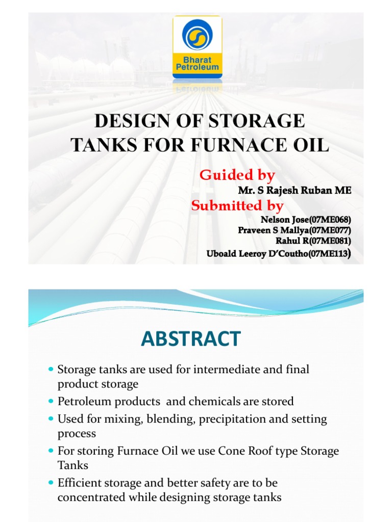 API 650 Design Tanks | PDF | Fuel Oil | Petroleum