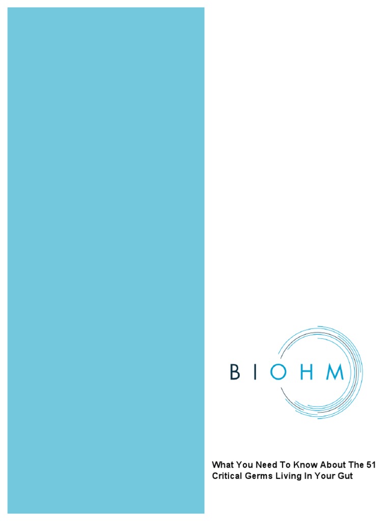 Biohm Gut Report | PDF | Gut Flora | Candida (Fungus)