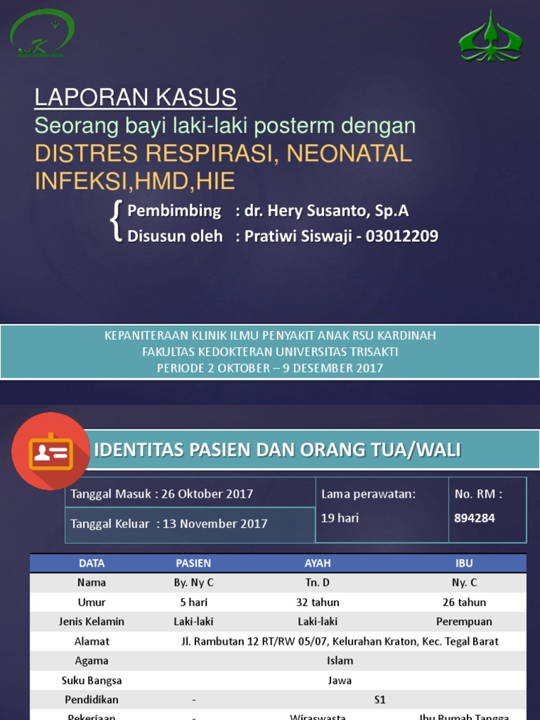 HMD, HIE, Neonatal Infeksi, Neonatus Posterm | PDF