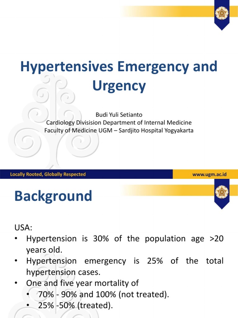 Hypertensives Emergency and Urgency - 110 | PDF | Hypertension | Stroke