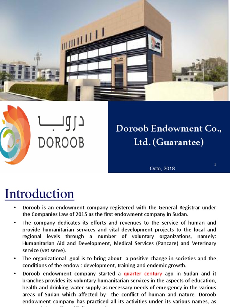 Doroob Endowment Co., Ltd. (Guarantee) : Octo, 2018 | PDF ...