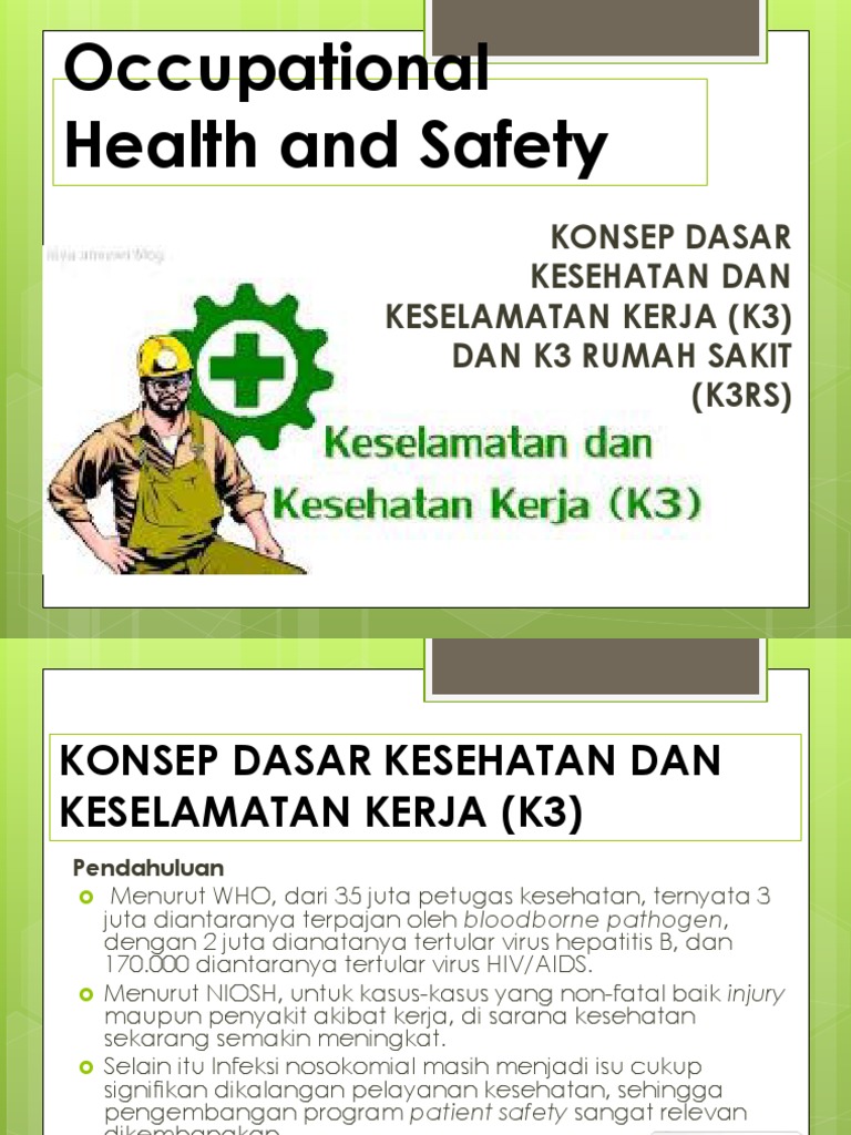 Konsep Dasar K3 & K3RS-1 | PDF