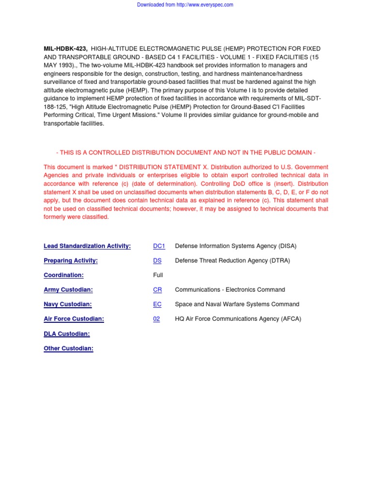 High-Altitude Electromagnetic Pulse (Hemp) Protection For Fixed and ...