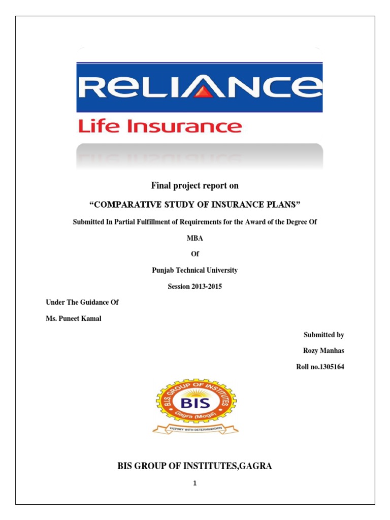 Rosy Manhas Rel | PDF | Insurance | Life Insurance