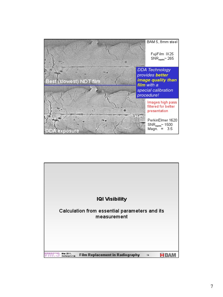 Best (Slowest) NDT Film: DDA Technology Provides With A Special ...
