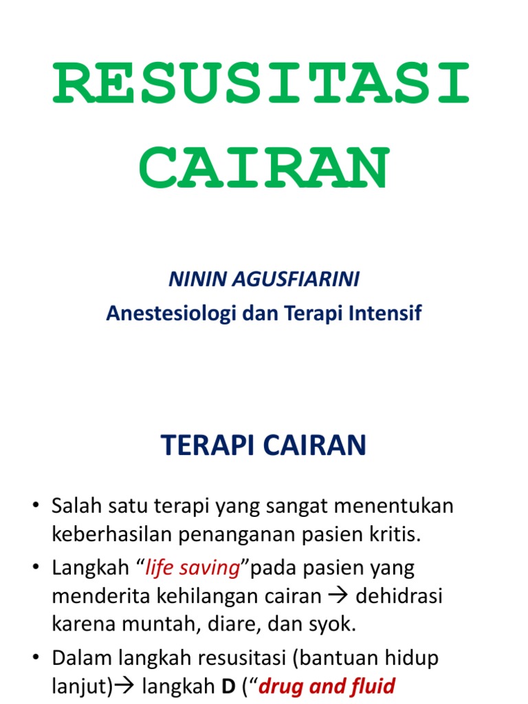 Resusitasi Cairan | PDF