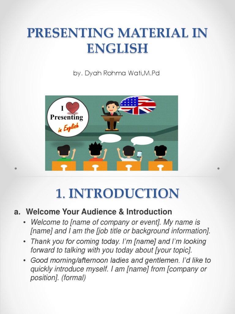 Presenting Material in English-1 | PDF | Question | Human Communication
