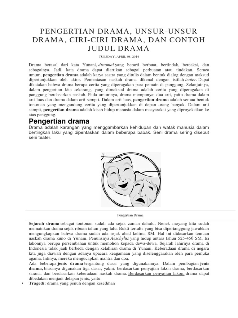 Pengertian Drama | PDF