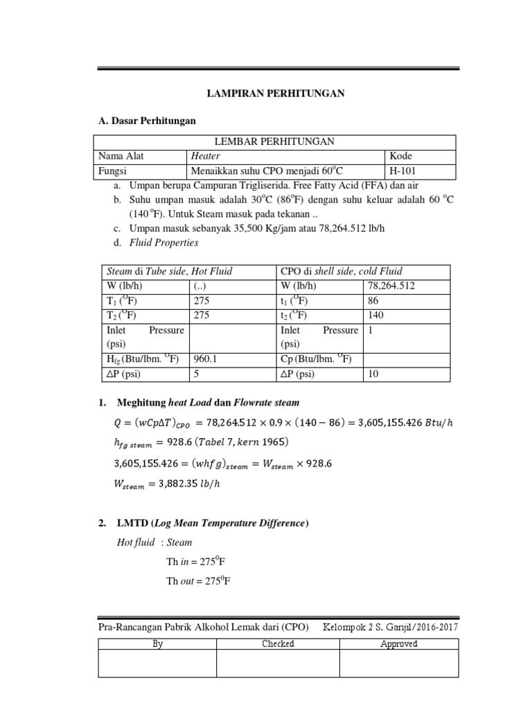 Lampiran Perhitungan | PDF