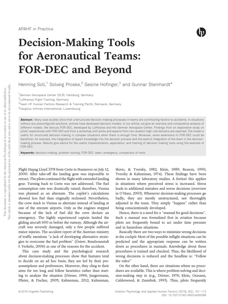 Decision Making | PDF | Decision Making | Risk