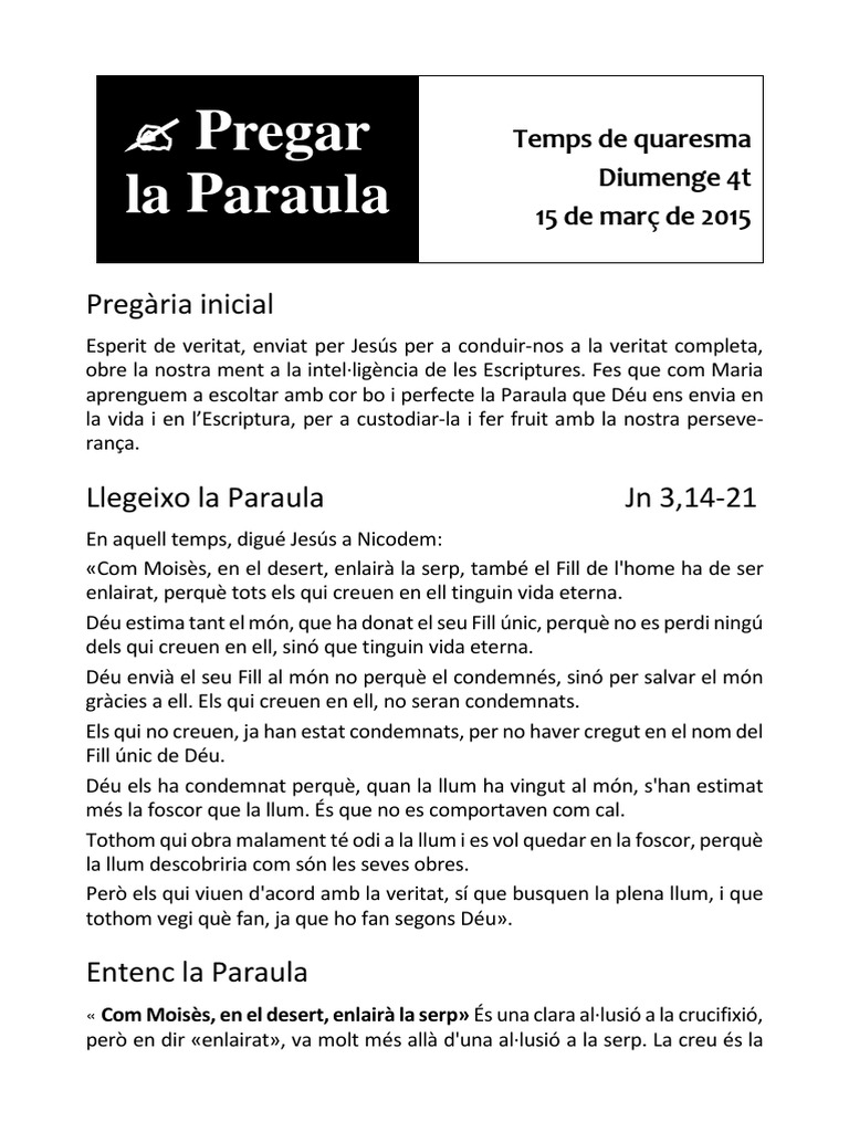 404b CMF Lectio 15-03-15 PDF | PDF