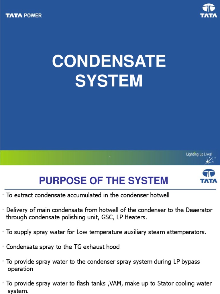 Overview of the Condensate Extraction System at a Thermal Power Plant ...