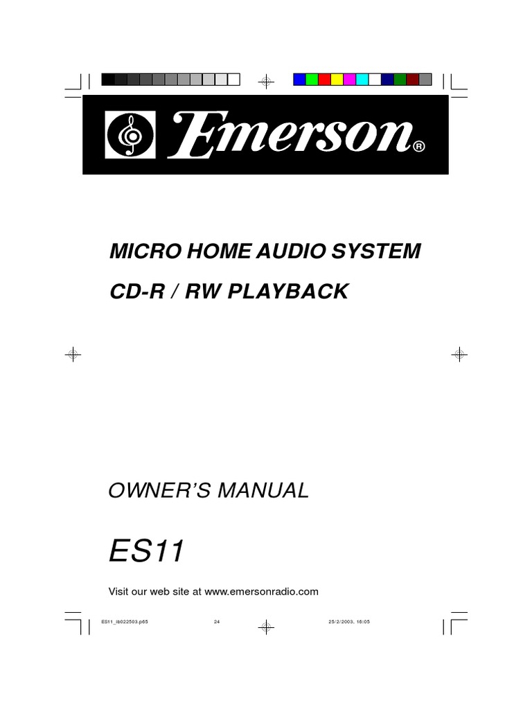 Micro Home Audio System CD-R / RW Playback: Owner'S Manual | PDF | Compact Disc | Equalization ...