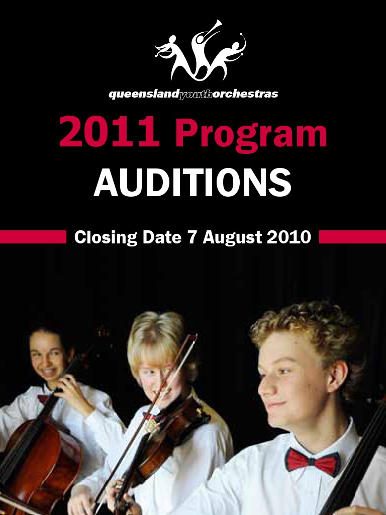 Qyo Audition Brochure | PDF | Orchestras | Saxophone