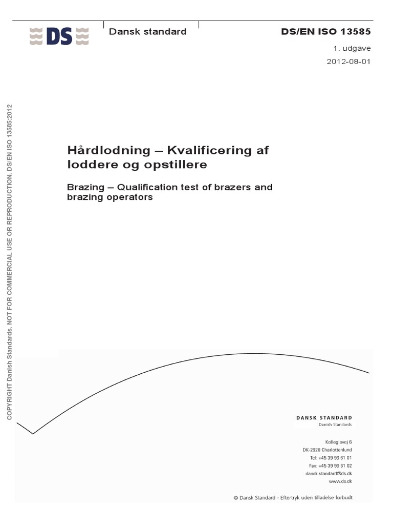 En Iso 13585-2012 | PDF