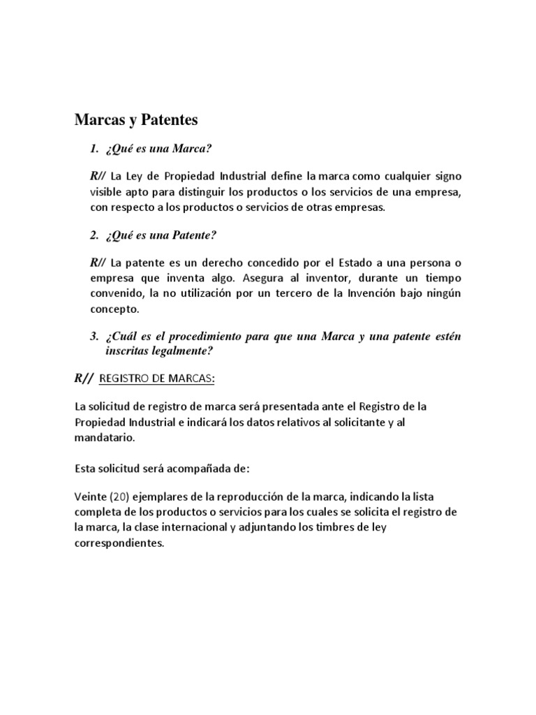 Ley de Marcas y Patentes en Honduras | PDF | Patentar | Marca comercial