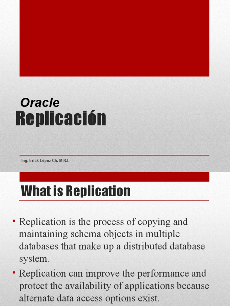 Replication Base Datos Oracle Pdf Replication Computing Oracle Database 4125
